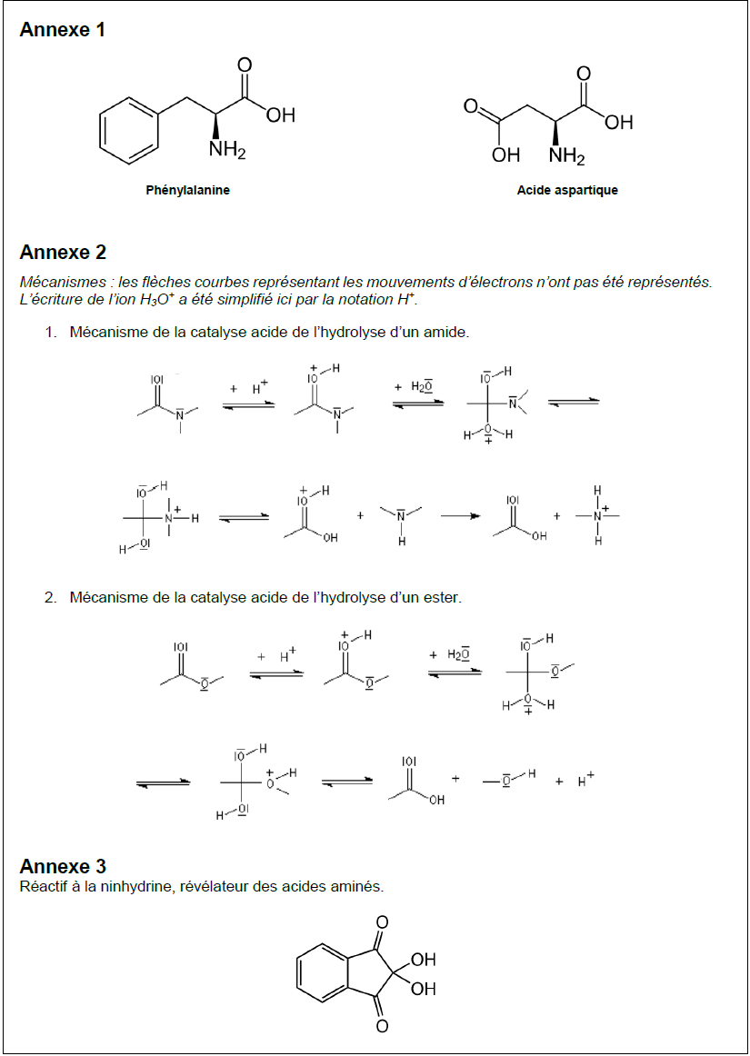 Aspartame – Chantiers de Sciences
