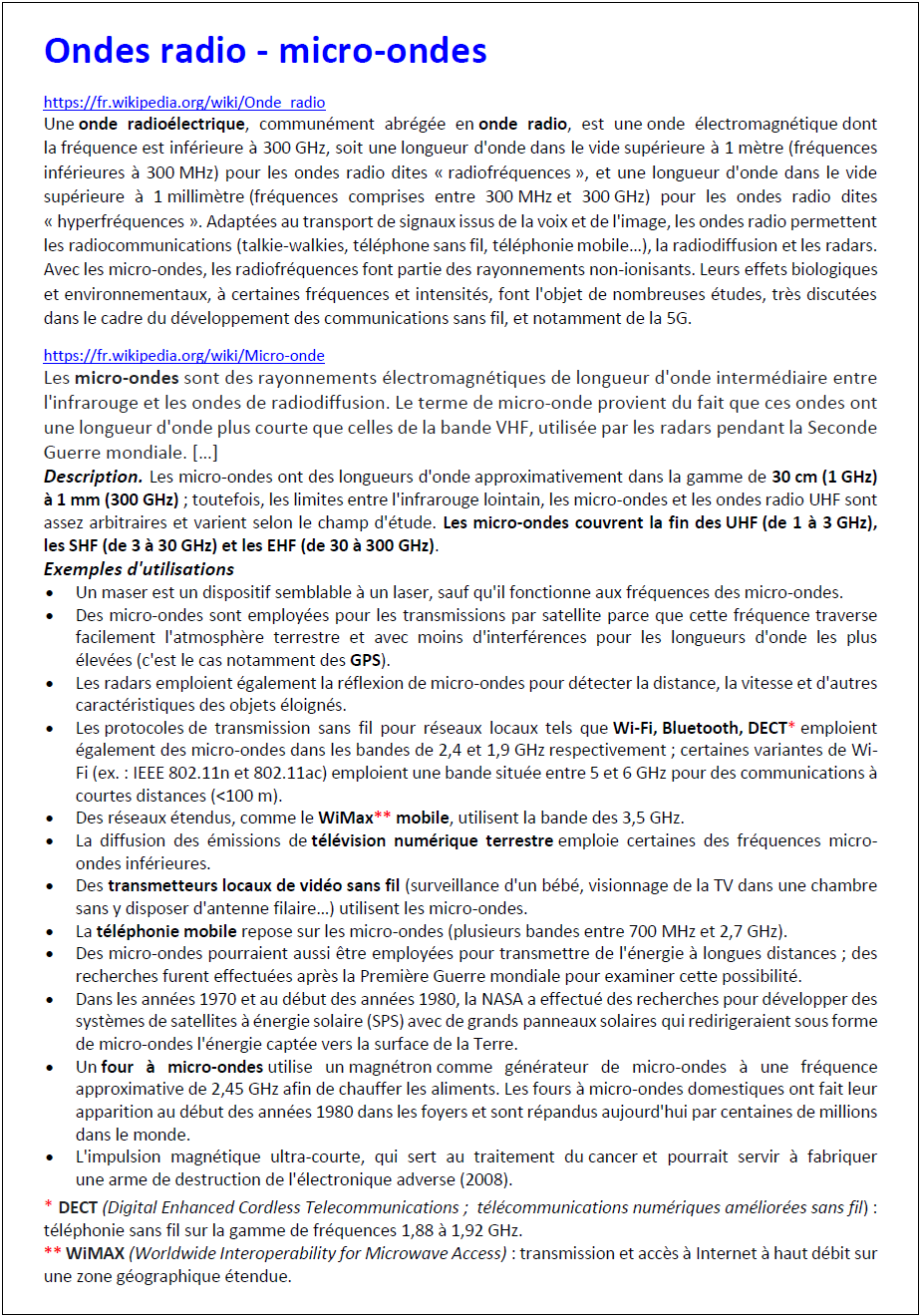Télécommunication (2) – Radio-micro-ondes – Chantiers de Sciences